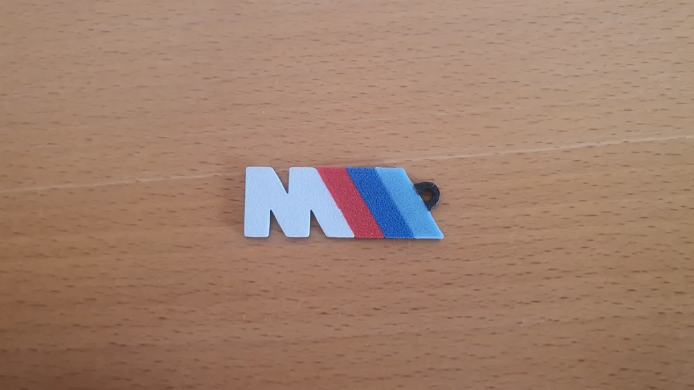 BMW M Logo Keychain Multicolour by Biviyt - MakerWorld