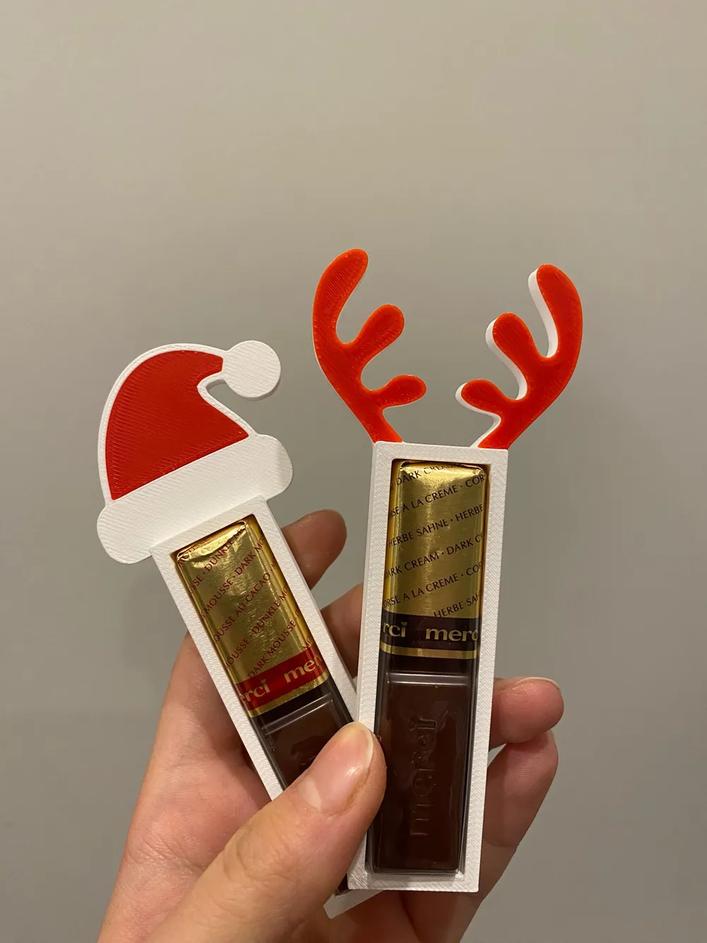 Christmas Merci Santa Claus and Reindeer - Free 3D Print Model - MakerWorld