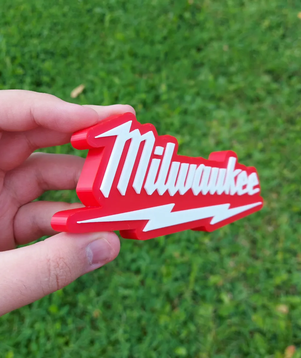 Milwaukee Logo Shelf Display/Magnet by PolyZone3D MakerWorld: Download ...