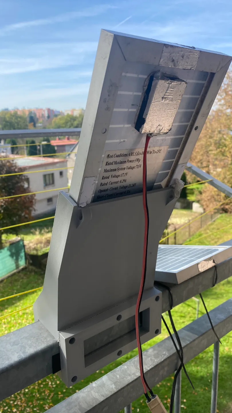 Solar panel holder for the balcony - winter by ok2vvv - MakerWorld