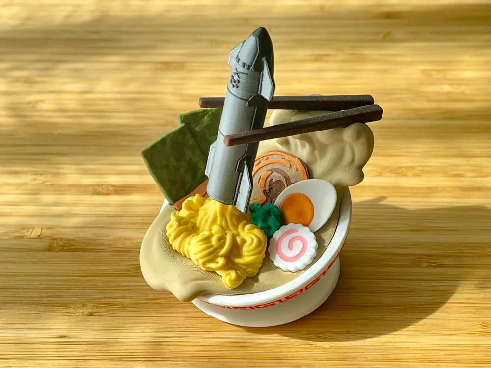 SpaceX Starship Ramen (pen holder) by chameko小廢物電波塔 MakerWorld ...