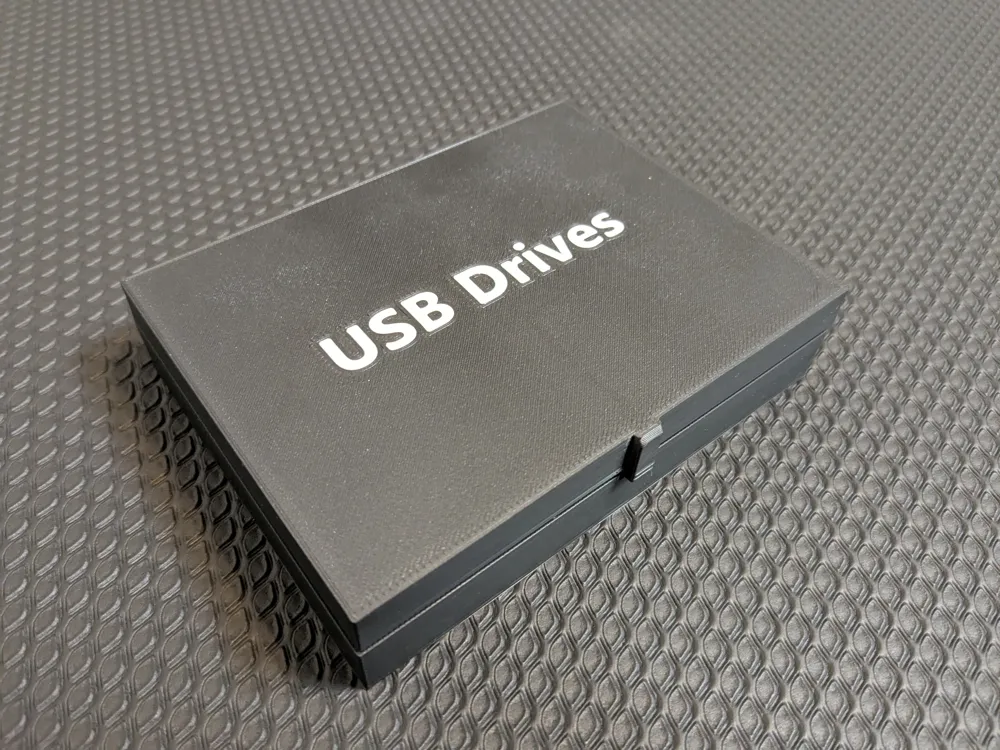 Customizable USB Drive Storage Box (and SD cards) by Aptimex MakerWorld ...