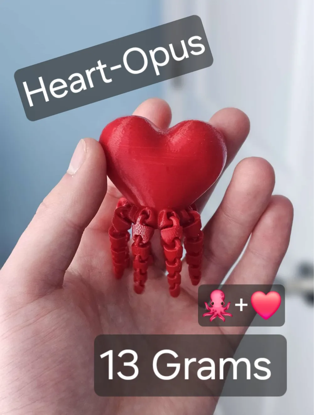 articulating HeartOpus ( heart octopus ) by Urieldj08 - MakerWorld