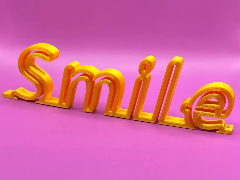 Smile – Printable Word Art Decor by ATP - MakerWorld