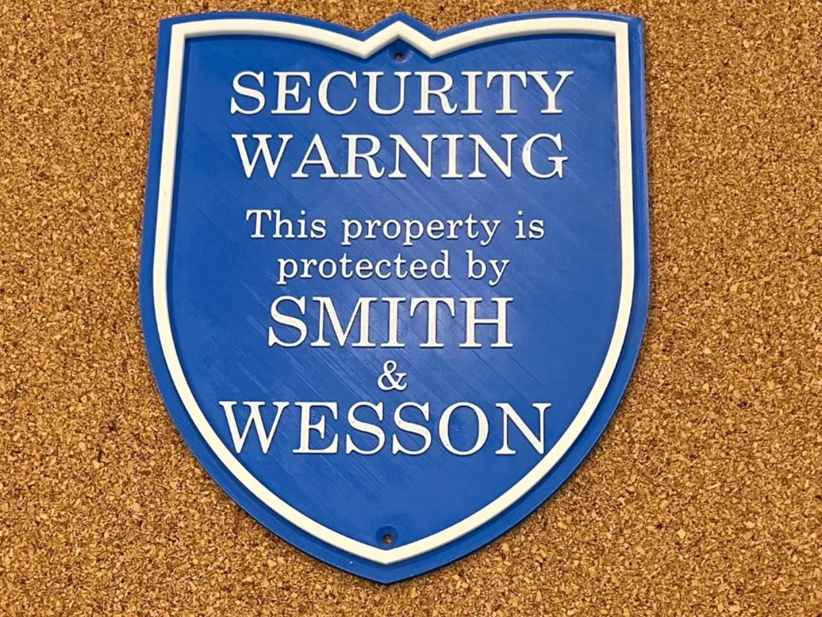 Security Warning Signs - Free 3D Print Model - MakerWorld