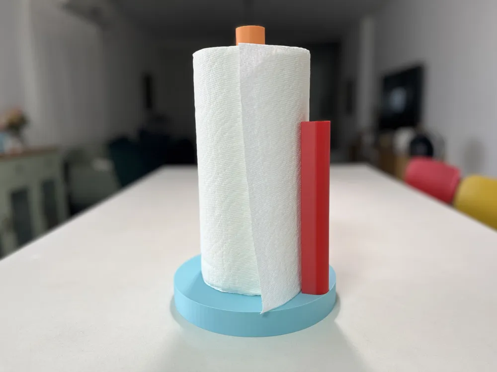 Rollie – Minimalist Paper Towel Holder - Free 3D Print Model - MakerWorld