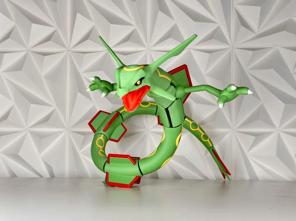 Rayquaza (Pokemon) Fully disassembled 23cm tall by LCFigure MakerWorld ...