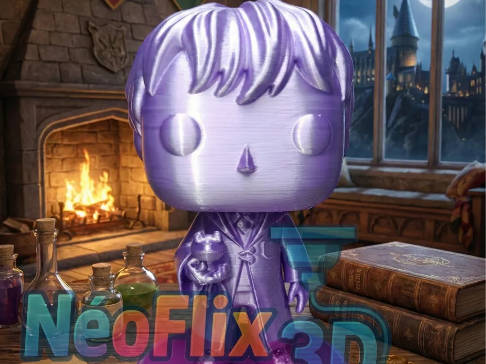 Neville Longbottom chibi and his toad - Free 3D Print Model - MakerWorld