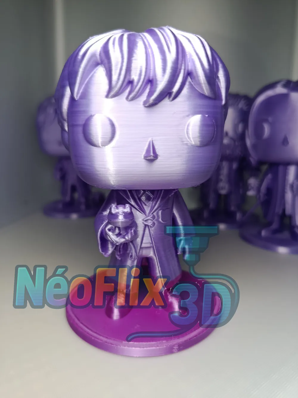 Neville Longbottom chibi and his toad - Free 3D Print Model - MakerWorld
