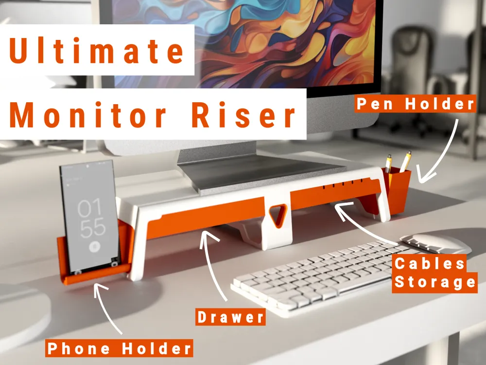The Ultimate Screen Riser and Desk Organizer by YETI 3design MakerWorld ...