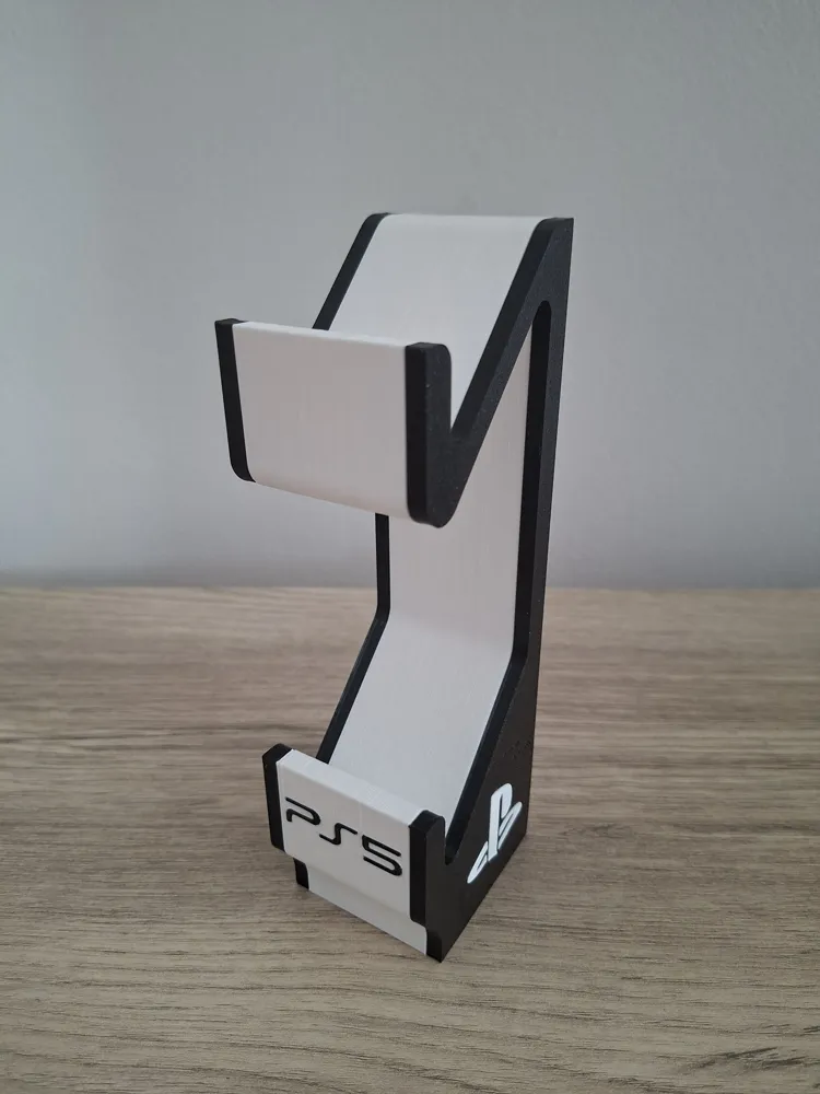 Dual PS5 controller holder V2 - Free 3D Print Model - MakerWorld
