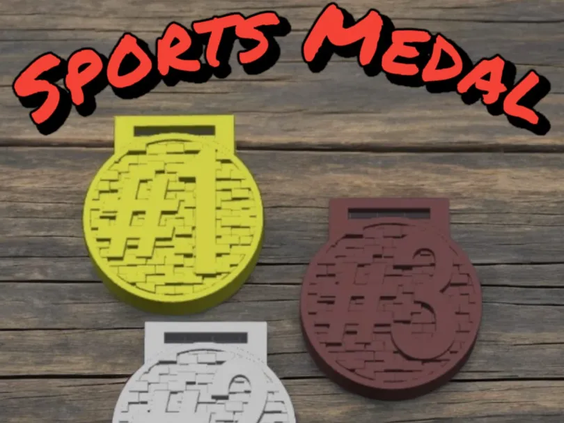 Sports Medal / Medaille by Zentral_E MakerWorld: Download Free 3D Models