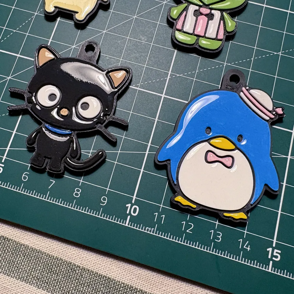 Sanrio Friends Keychain Collection | Enamel Style - Free 3D Print Model ...
