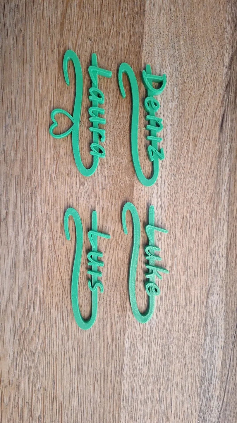 Name Tags Customizable. Personalize. Glass tags - Free 3D Print Model ...