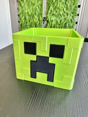 Creeper Head Box – Minecraft Storage Cube by Emanuele MakerWorld ...