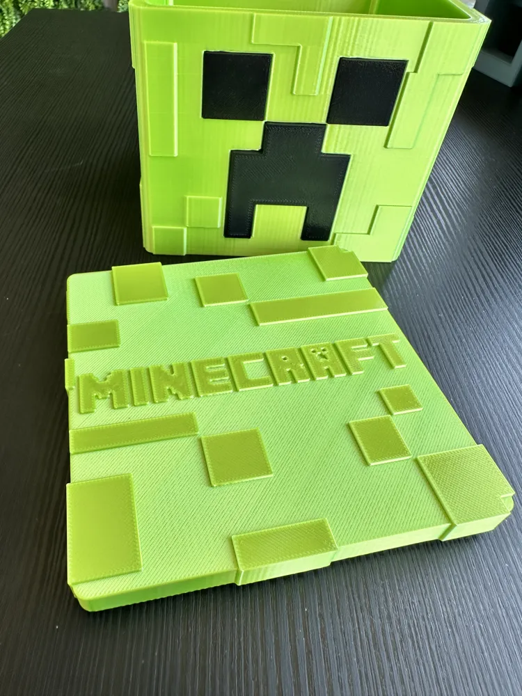 Creeper Head Box – Minecraft Storage Cube by Emanuele MakerWorld ...