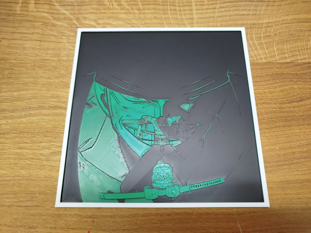 Zoro One Piece Hueforge by Don Roberto - MakerWorld