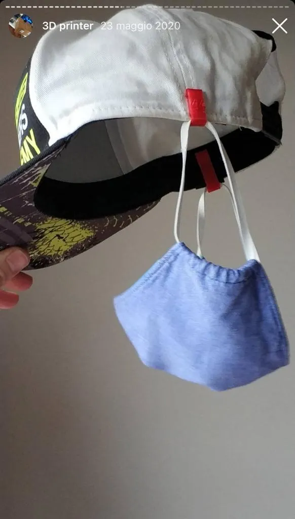 Clip for Cap for Covid-19 Mask by 44Tech - MakerWorld