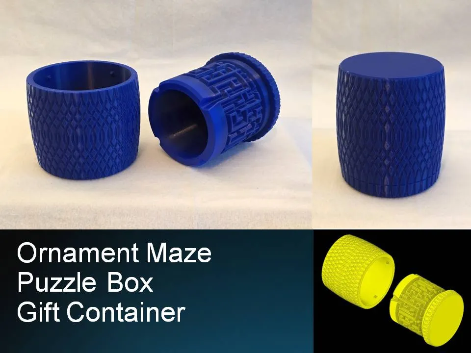 Labyrinth Maze Puzzle Box - Gift Container by DocLex - MakerWorld