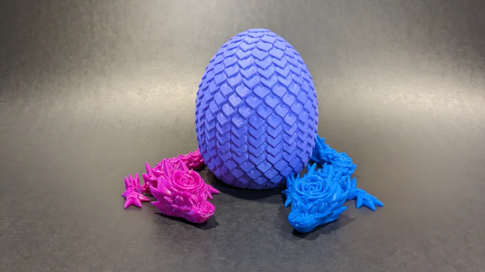 Valentines Dragon Egg with Threads - Free 3D Print Model - MakerWorld