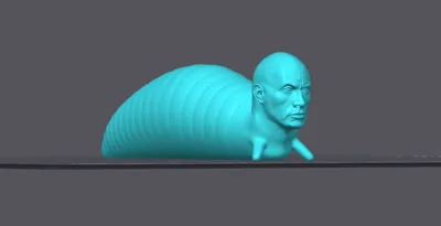 The Rock Slug + Keyring Remixed by reptilebeats - MakerWorld