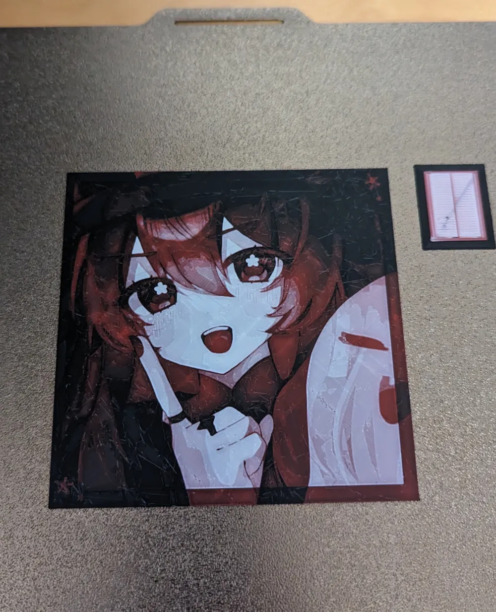 HuTao Hueforge Square by happydr - MakerWorld