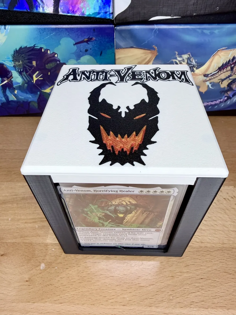 MTG EDH Commander Deck Box - Anti-Venom - Free 3D Print Model - MakerWorld