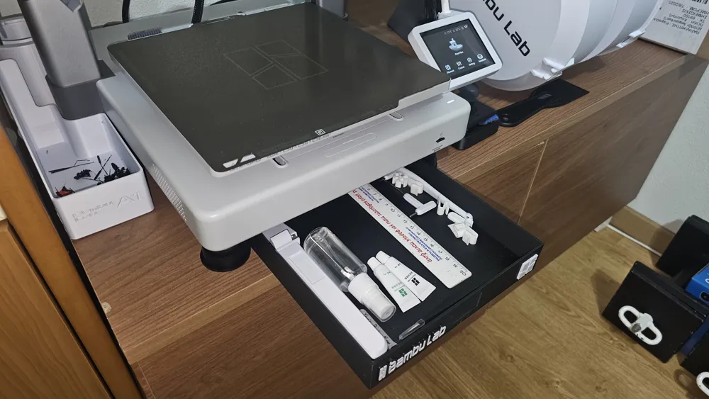A1 Under-Printer Drawer (Shock Absorbers) - Free 3D Print Model ...