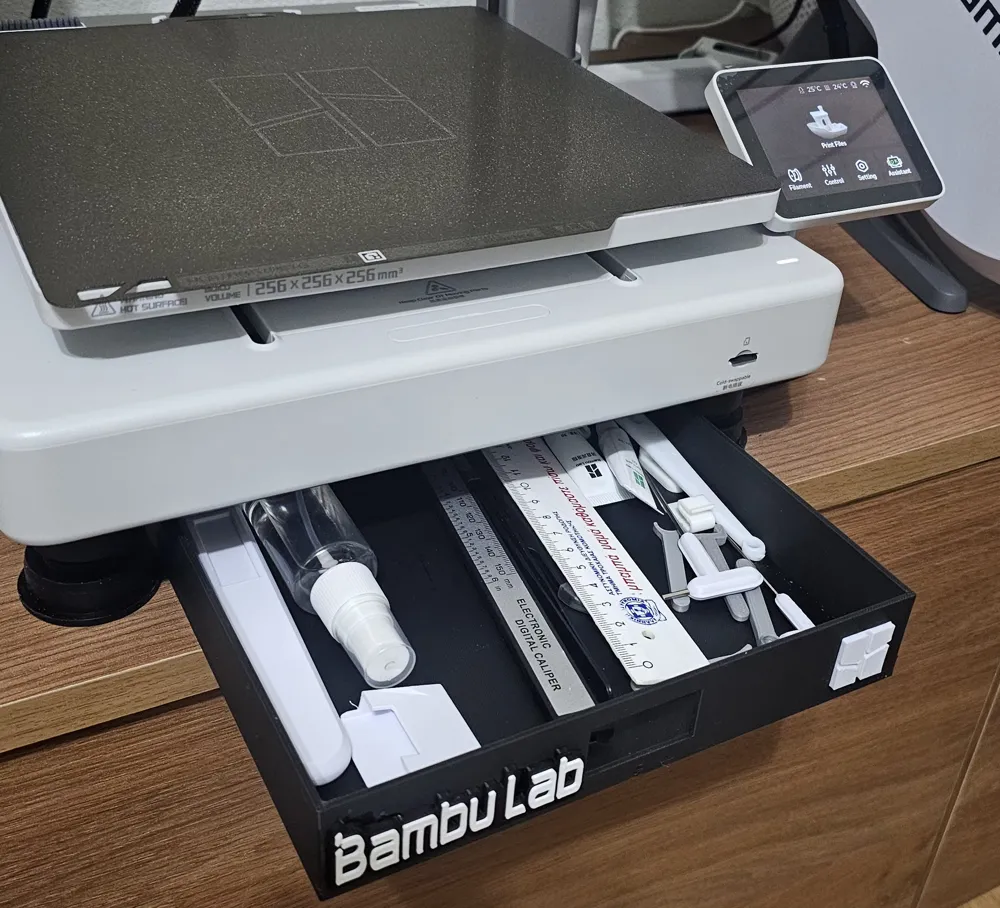 A1 Under-Printer Drawer (Shock Absorbers) - Free 3D Print Model ...