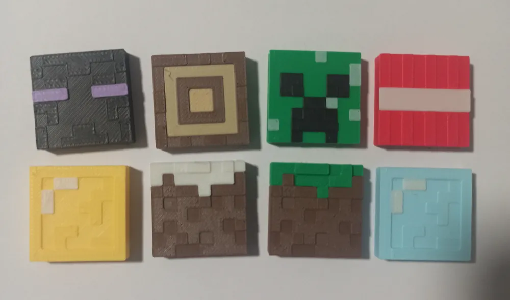 Imanes para el refrigerador Parte 1: Imanes de Minecraft por NitrosMakerWorld: Descarga Modelos ...