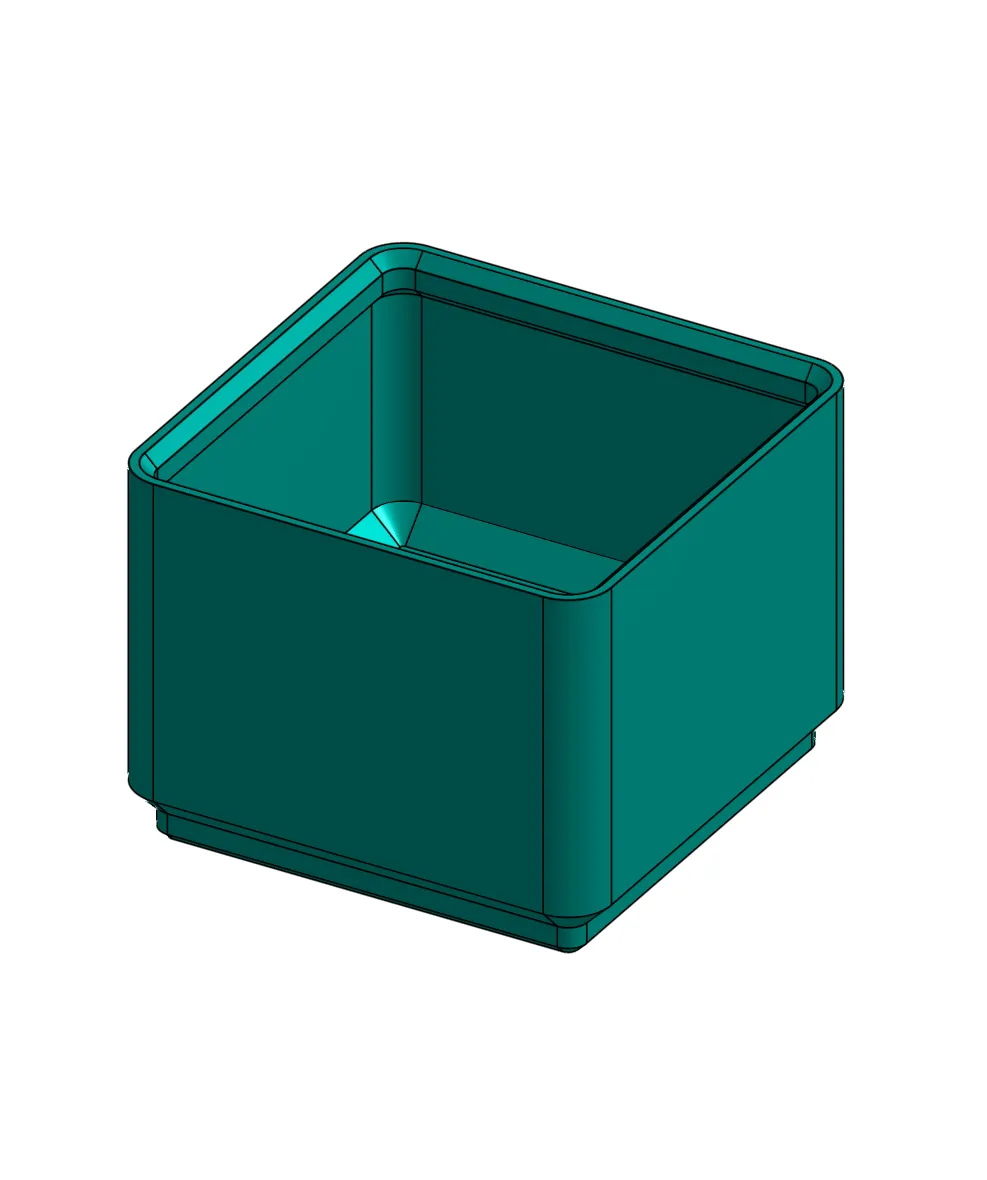 Gridfinity Basic Bin 1x1 4U Remixed by col4444 - MakerWorld