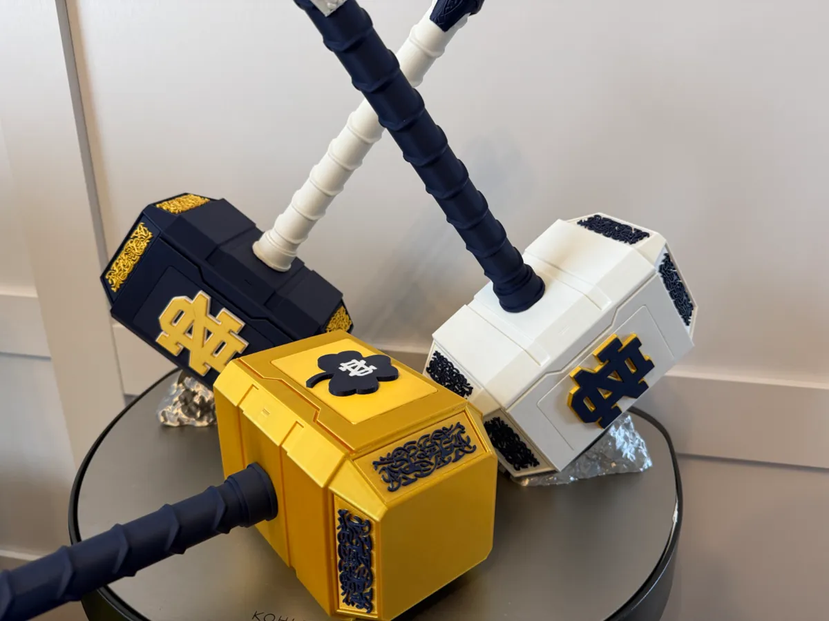 Notre Dame Fighting Irish Hammer - Free 3D Print Model - MakerWorld