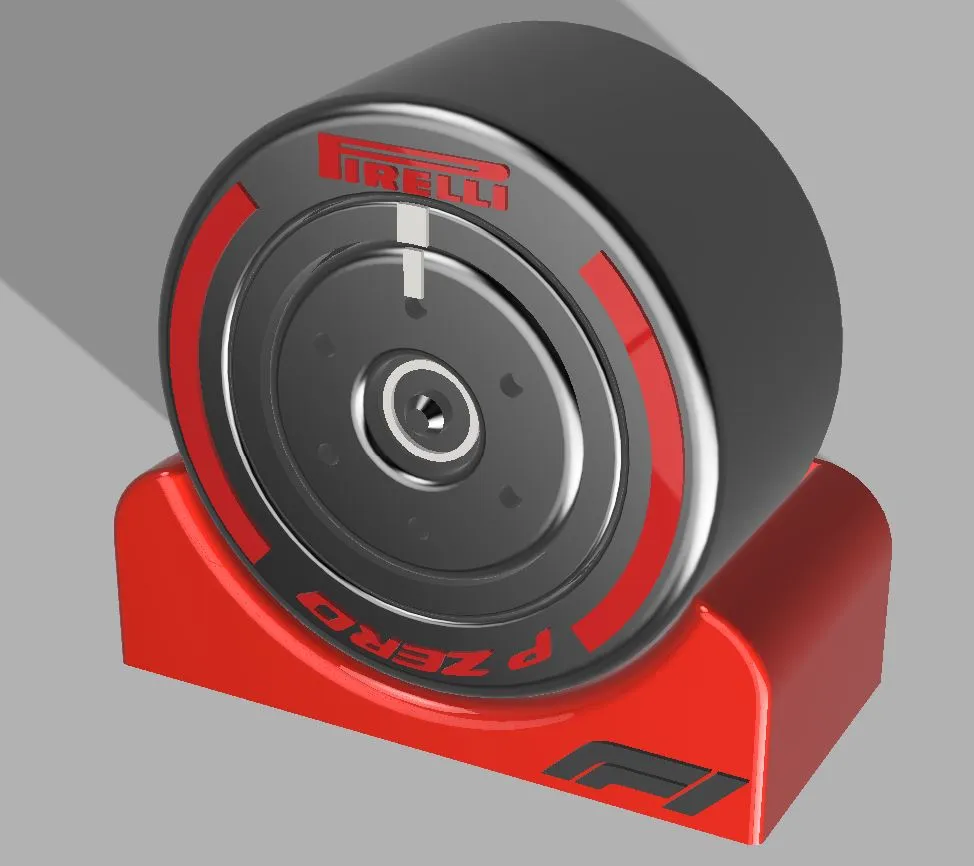 Formula 1 F1 Wheel Clock - Free 3D Print Model - MakerWorld
