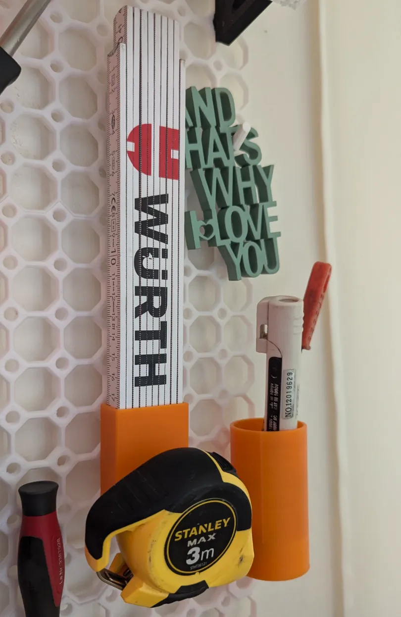 Multiboard holder tape measure and folding ruler by Spackonaut - MakerWorld