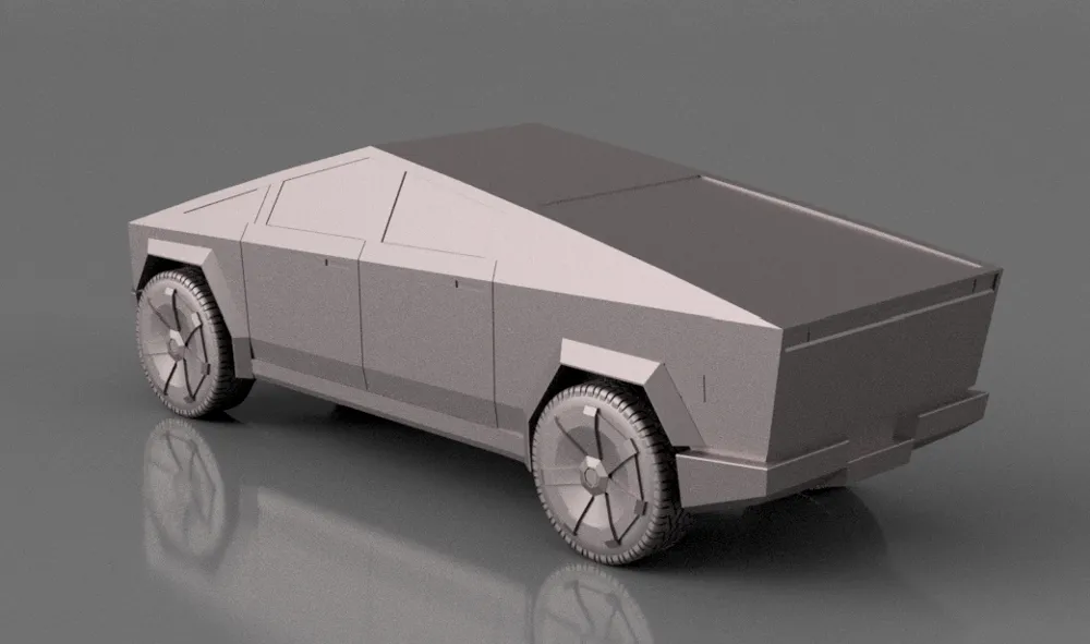 Tesla Cybertruck 2 pieces by vajcnerd - MakerWorld