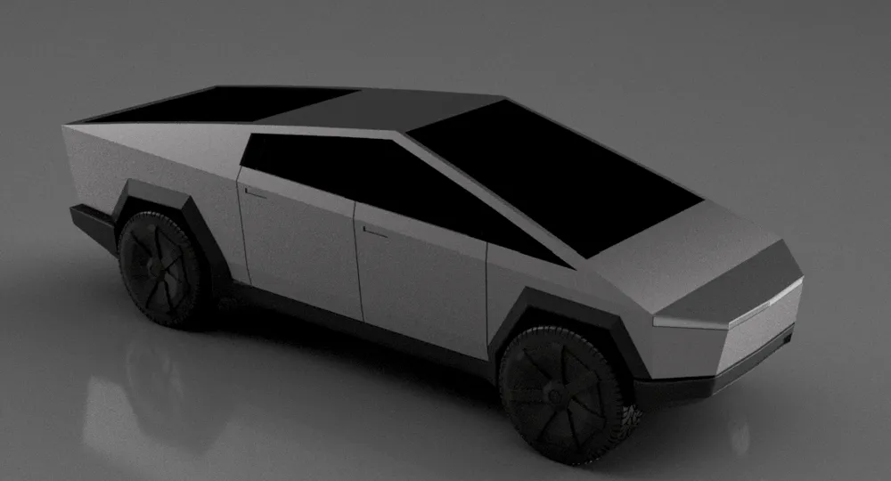 Tesla Cybertruck 2 pieces by vajcnerd - MakerWorld