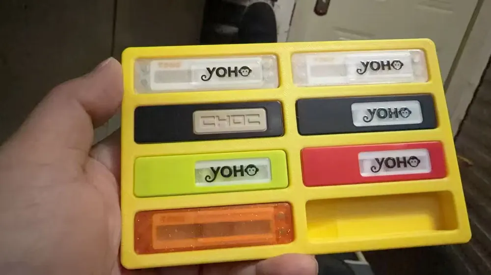 Chocolate Push Card EDC Display Tray - Free 3D Print Model - MakerWorld