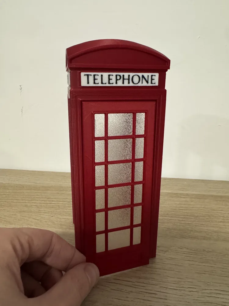 Classic London Telephone Box - Kit LED lamp 001 - Free 3D Print Model ...
