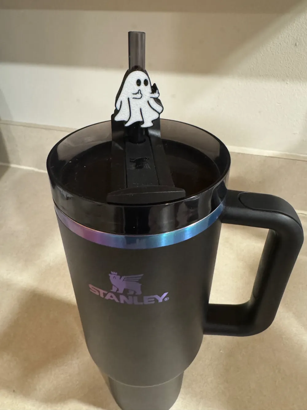 Ghost Middle Finger Stanley Cup Straw Topper by Carman3D MakerWorld ...