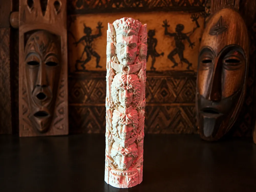 Queen Tribal Totem - Free 3D Print Model - MakerWorld