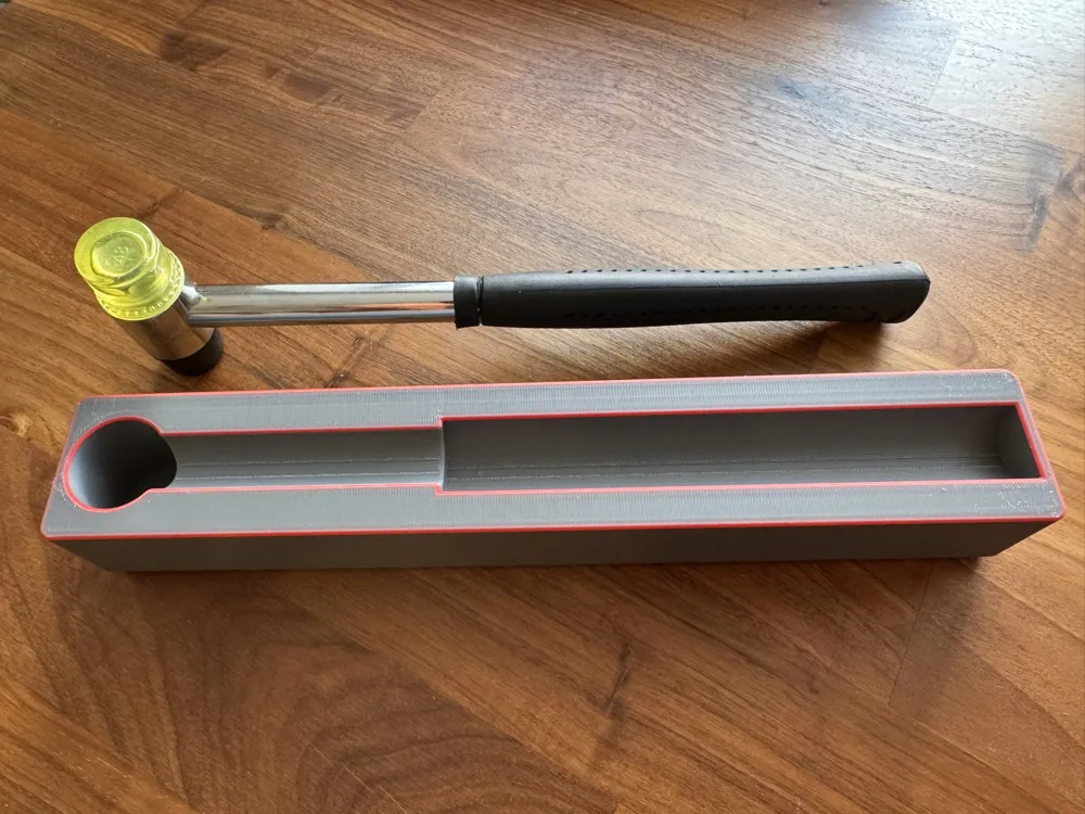 Gridfinity Holder - Rubber Hammer (245 mm) - Free 3D Print Model ...