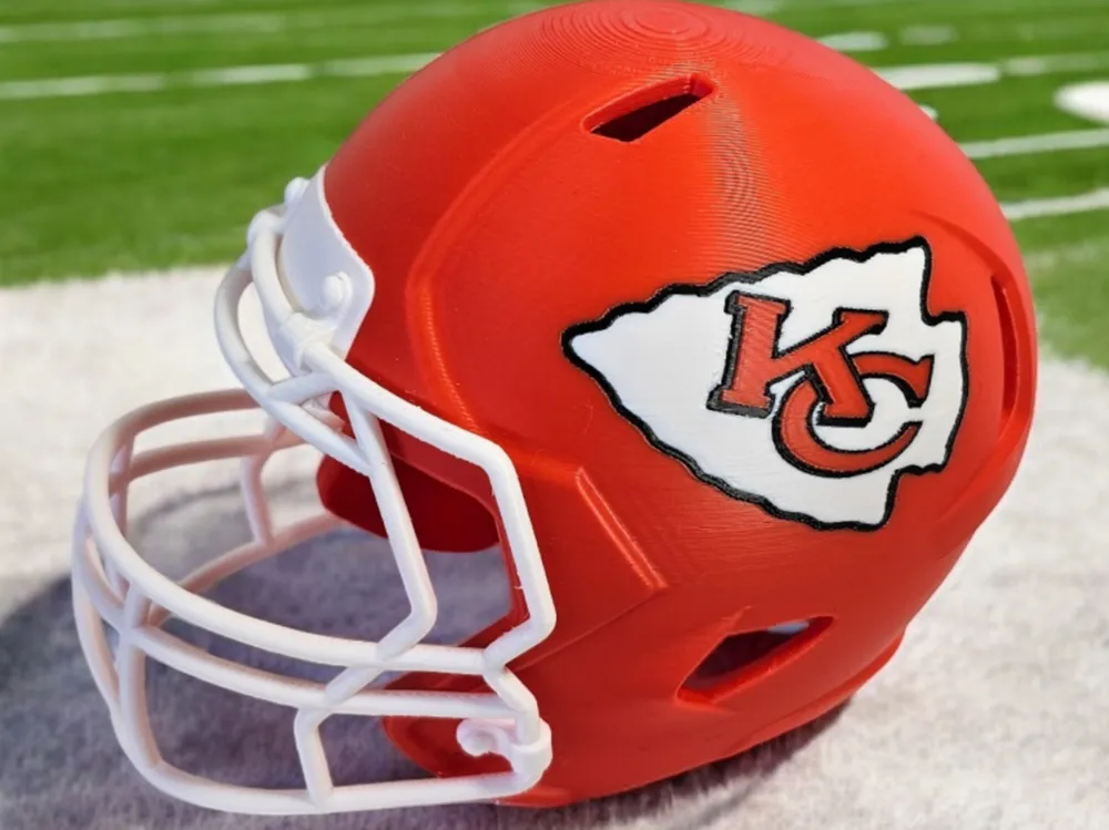 Kansas City Chiefs NFL Football Helmet - Free 3D Print Model - MakerWorld
