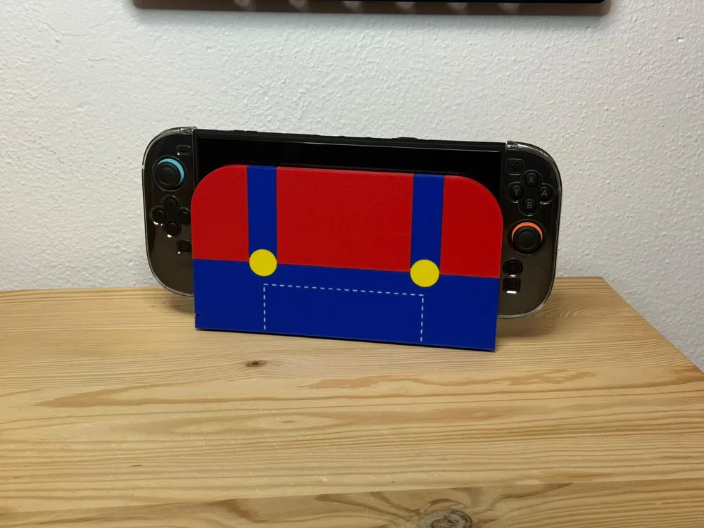 Switch 2 Dock Abdeckung Frontplatte Mario Overall – Kostenloses 3D ...