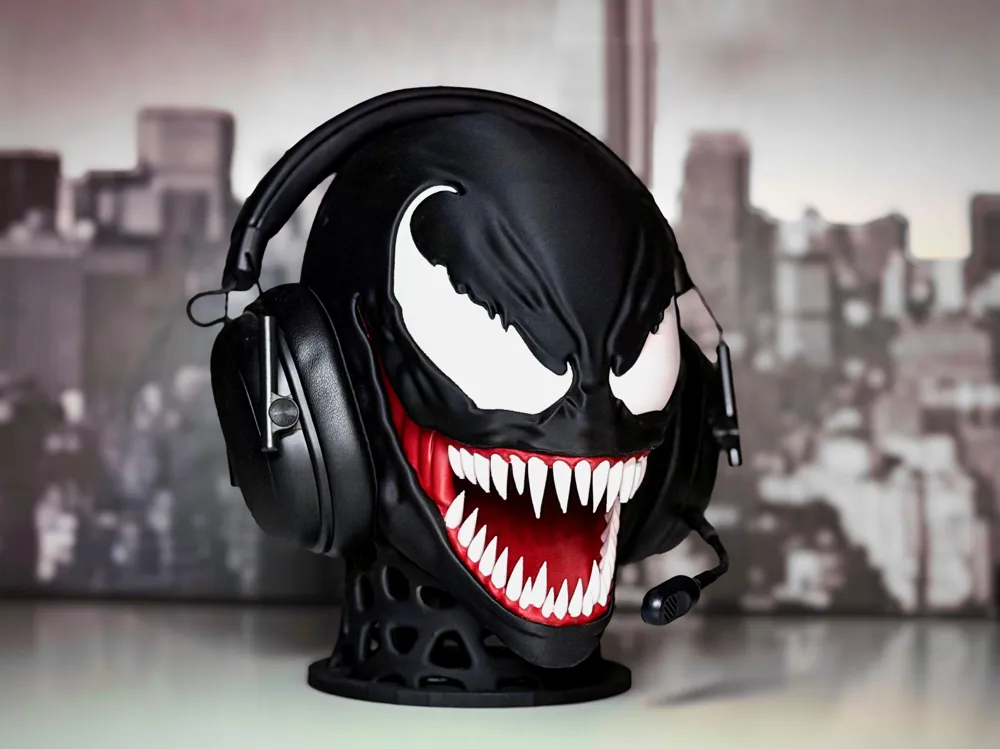 Soporte para Auriculares - Venom - Modelo de impresión 3D gratuito ...