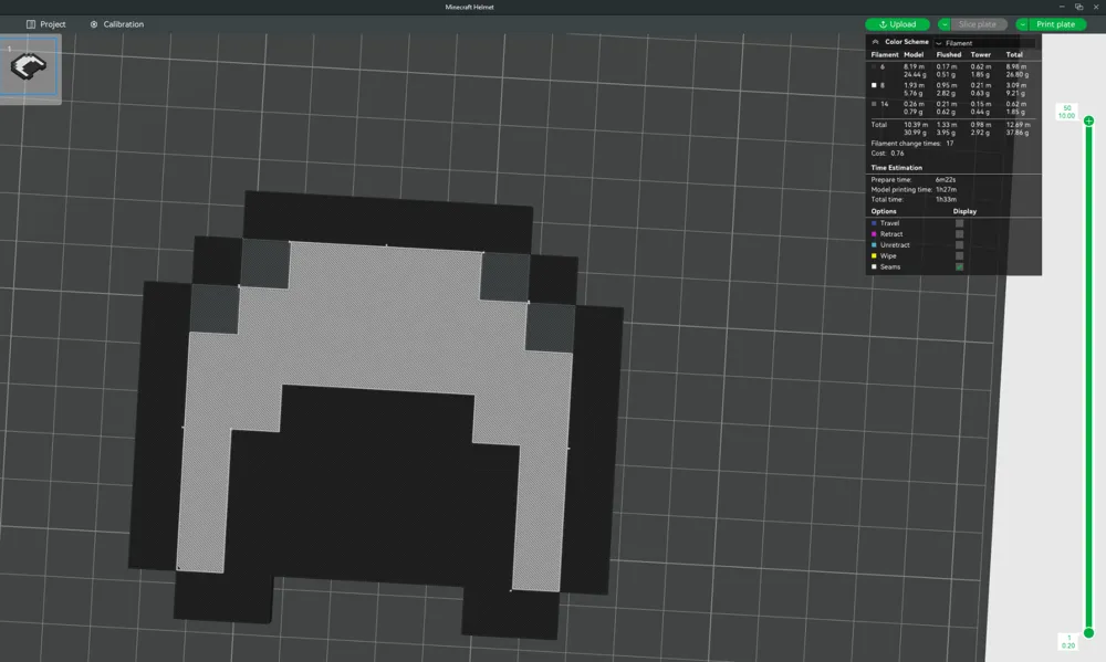 Minecraft Helmet by Variablenote - MakerWorld