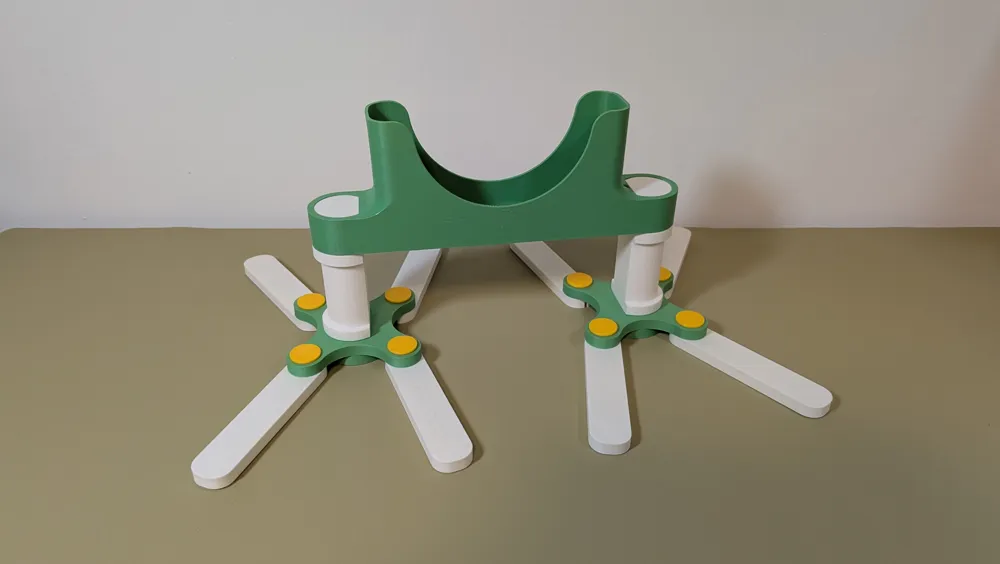 Vertical stand for AMS Lite with adjustable legs - Free 3D Print Model ...