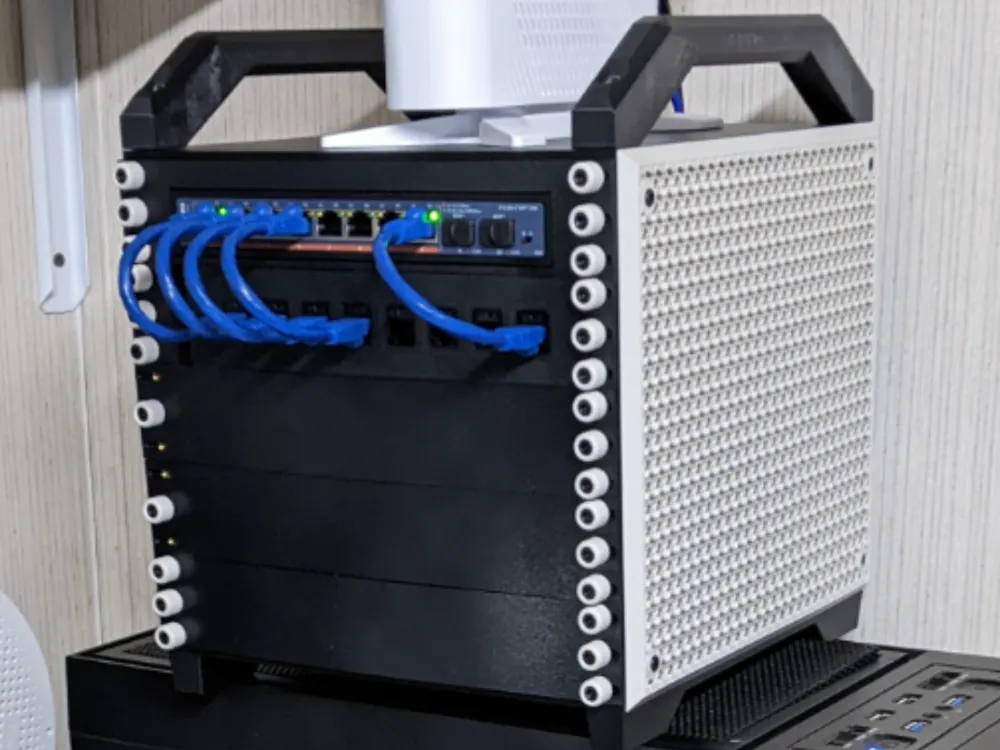 10 inch Server/Network Rack using M4 Screws by ogre56 MakerWorld ...