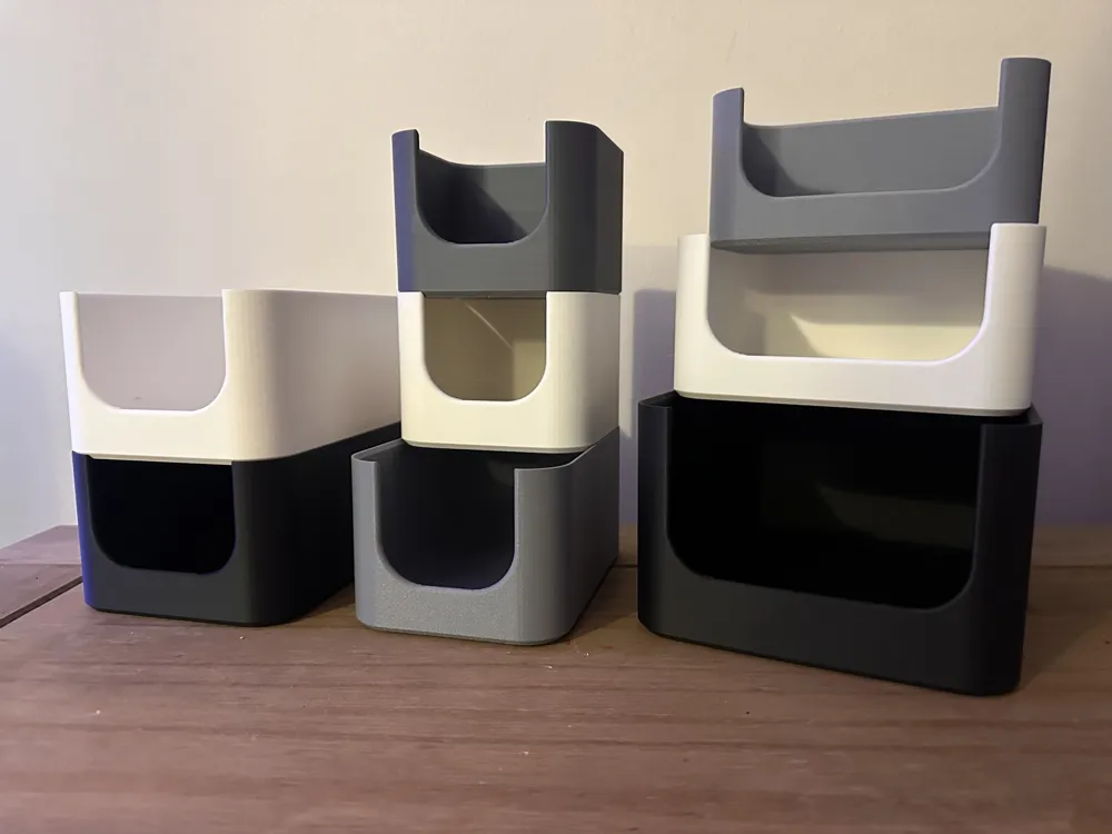 Basic Stacking Storage Bins - Free 3D Print Model - MakerWorld