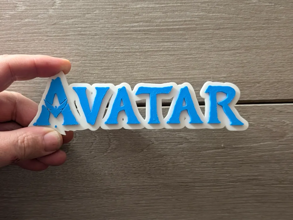 James Cameron's Avatar movie logo sign - Free 3D Print Model - MakerWorld