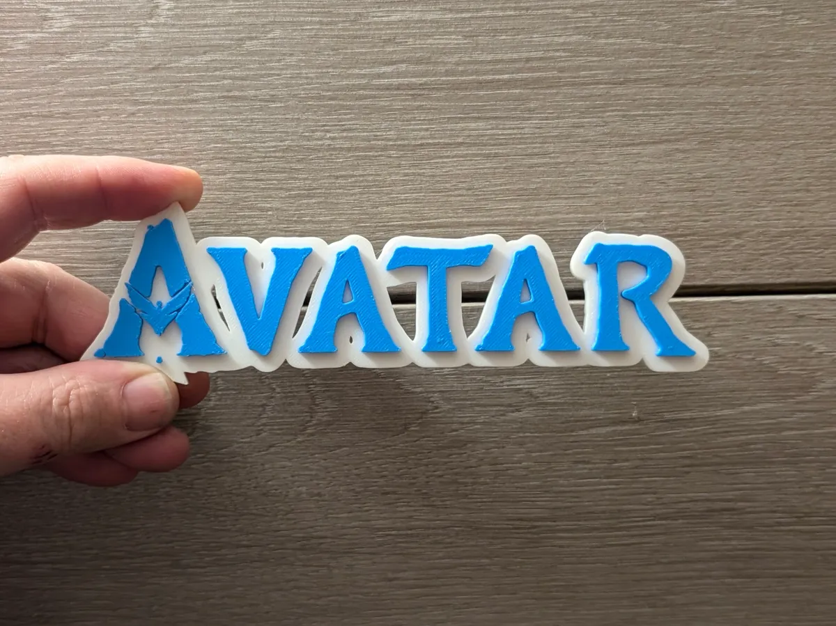 James Cameron's Avatar logo hanging sign plaque - Free 3D Print Model ...